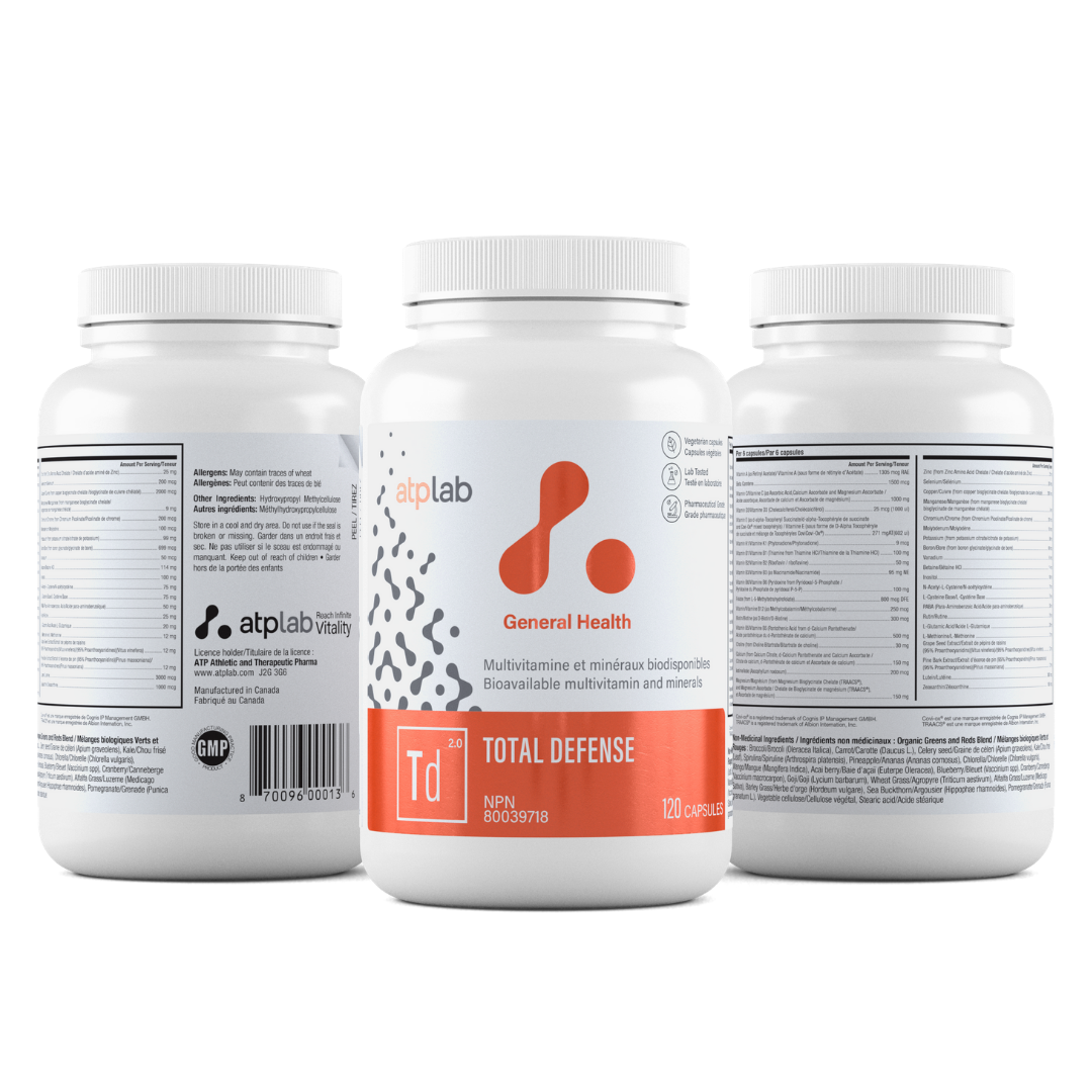 Total Defense (2.0) - ATP Lab - Multivitamines - ADN Santé – Énergie Sud
